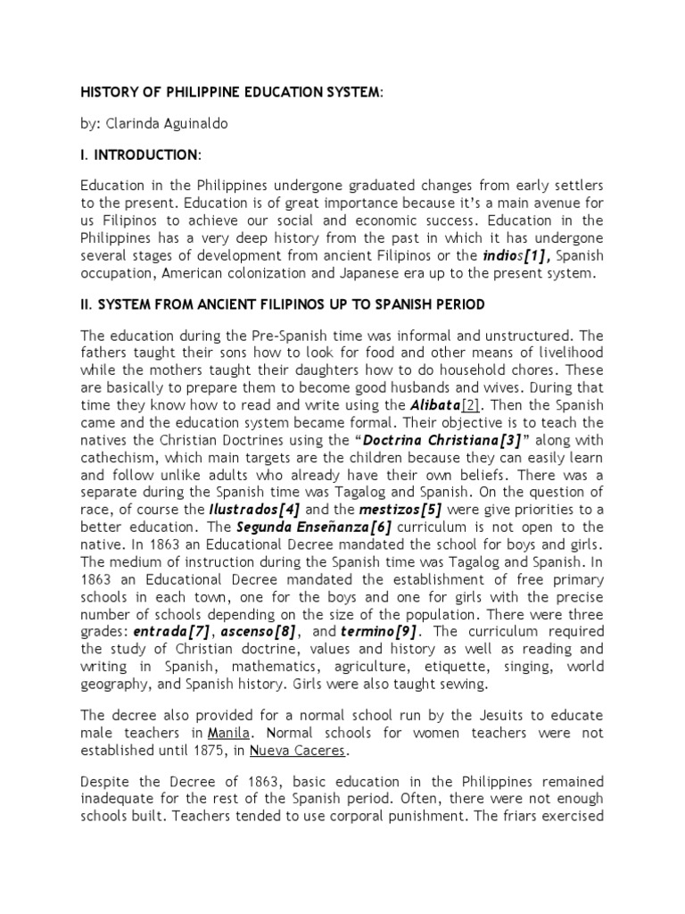 History of Philippine Education System | PDF | Philippines | Schools