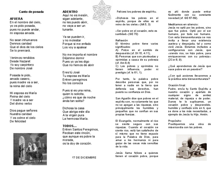 Cantos para Pedir Posada | PDF | María, madre de Jesús | Textos Religiosos