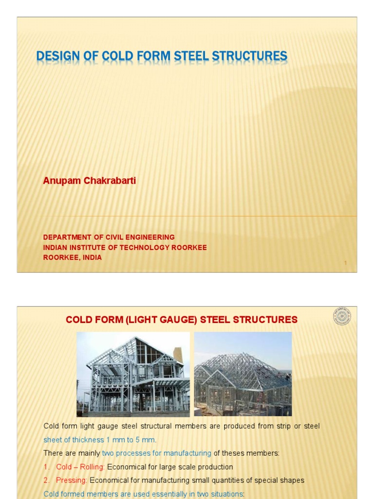 Cold Form PDF | PDF | Bending | Buckling