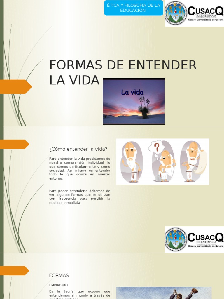Formas de Entender La Vida | PDF