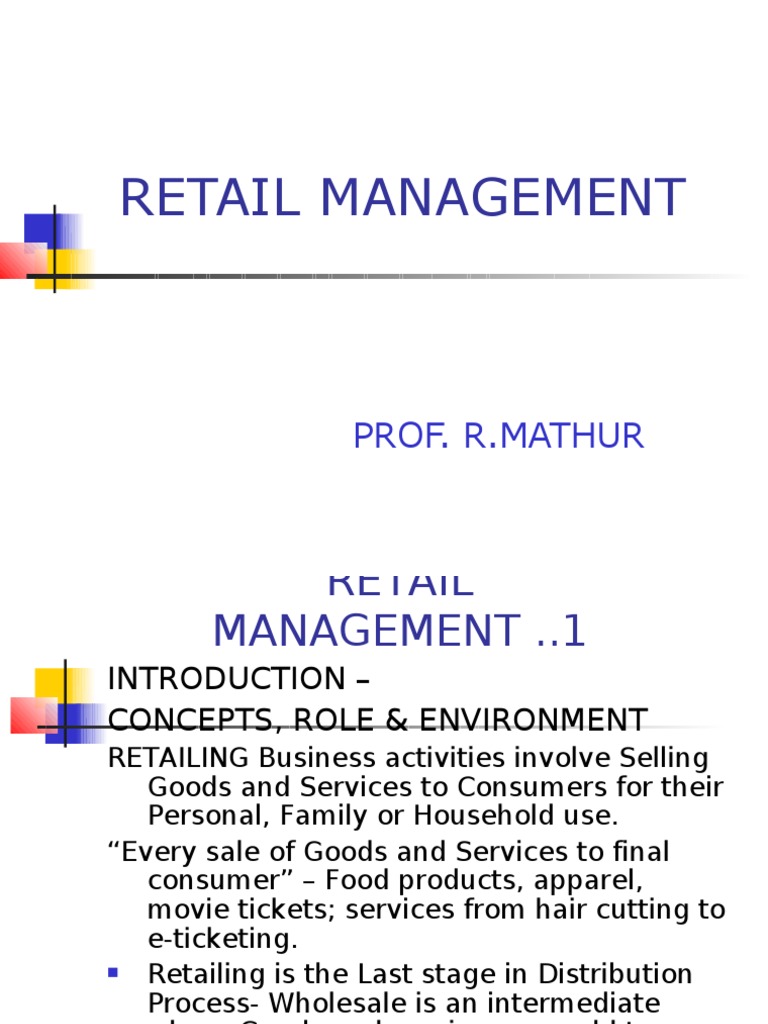 Retail Management | PDF | Pricing | Retail