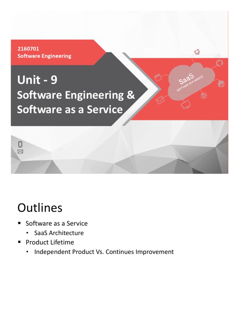Software Engineering & Software As A Service | PDF | Software As A ...