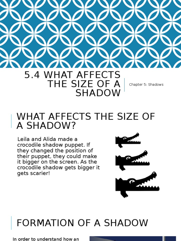 5.4 What Affects The Size of A Shadow: Chapter 5: Shadows | PDF ...