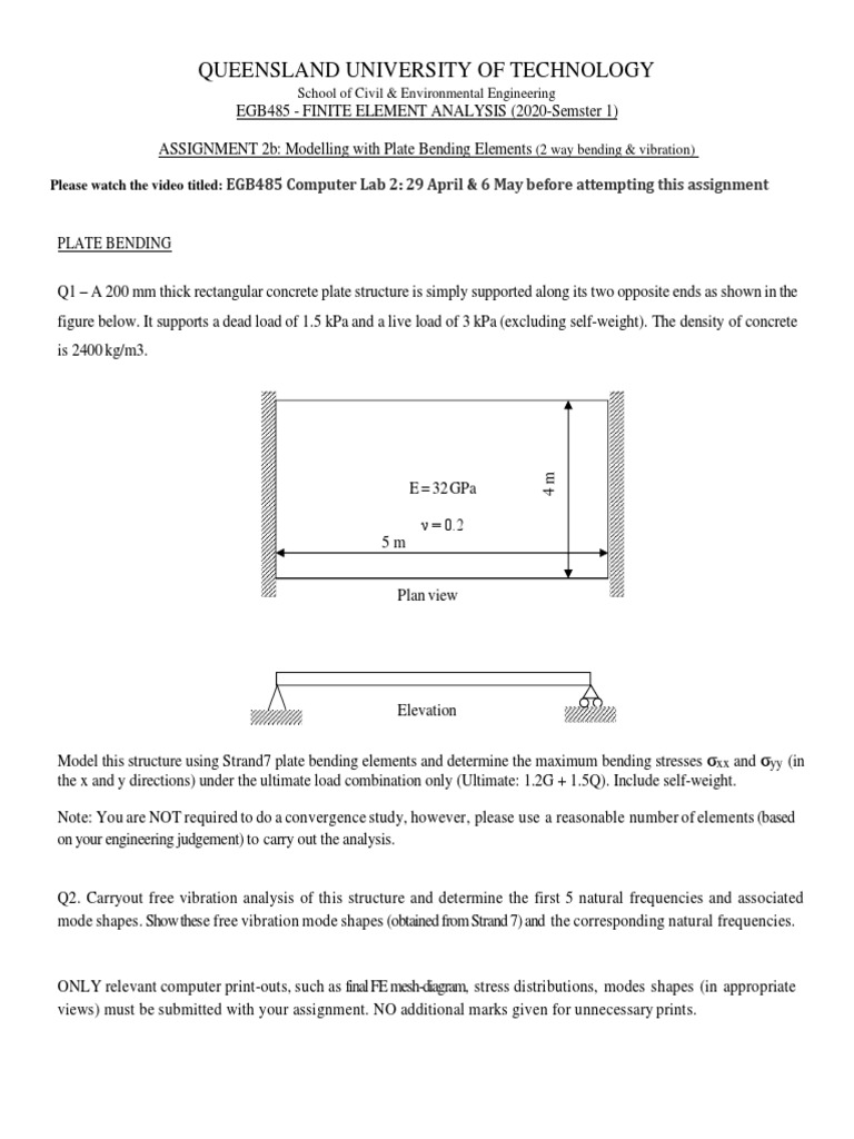 EGB485 - Assignment 2b-2020 | PDF