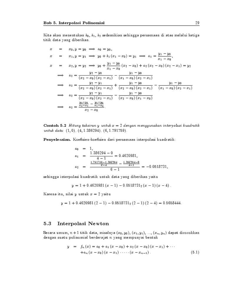 Mastermetnum - Interpolasi Newton Dan Lagrange | PDF