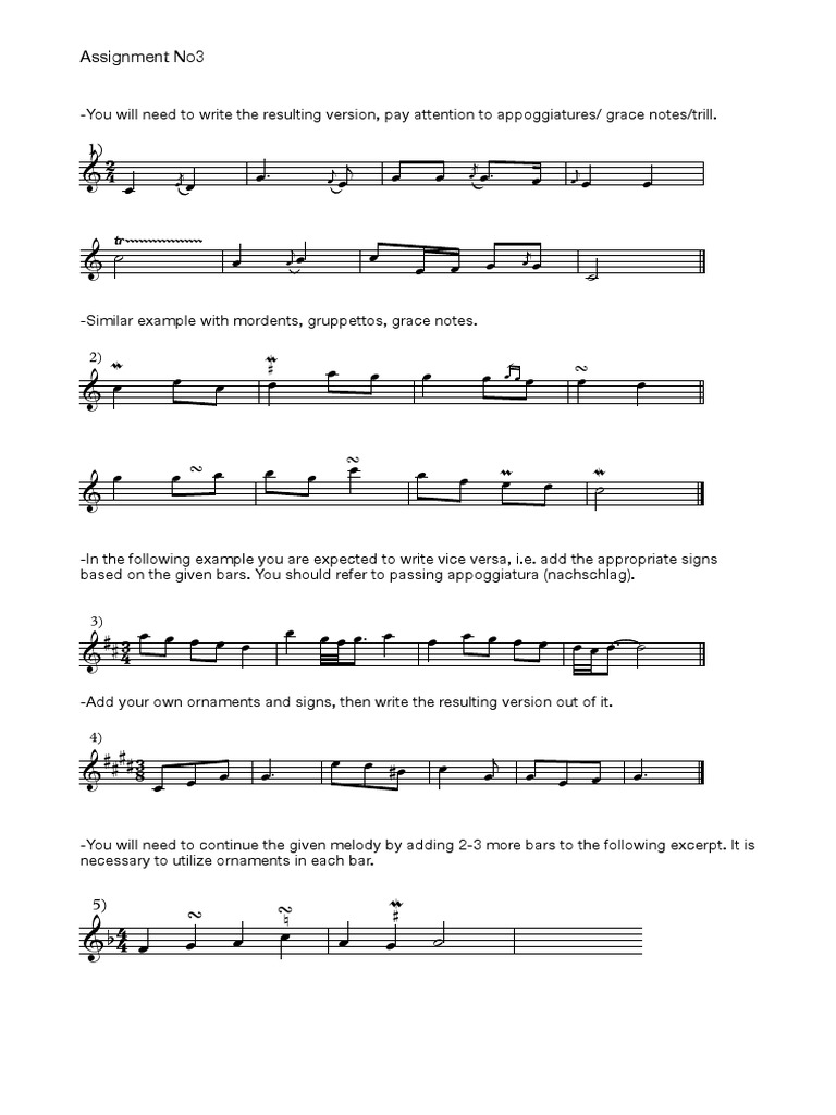 Assignment No3 | Download Free PDF | Musical Compositions | Components