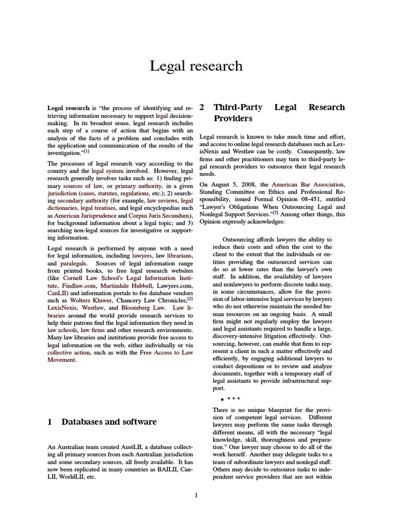 2 Third-Party Legal Research Providers | PDF | Virtue | Government ...