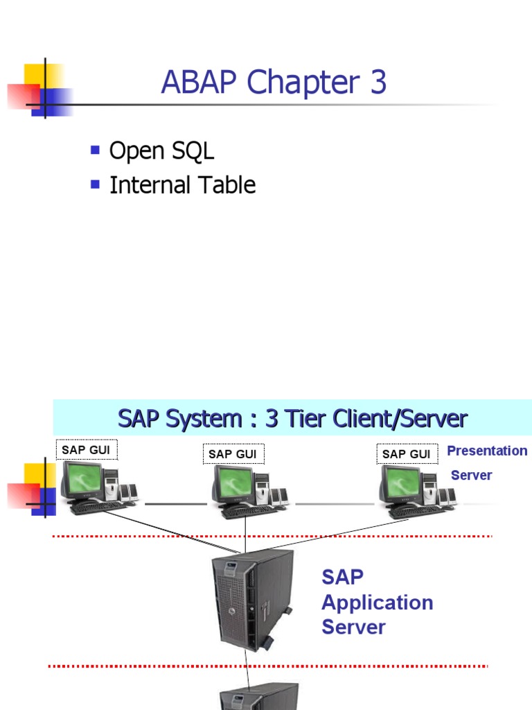 ABAP Chapter 3: Open SQL Internal Table | Download Free PDF | Databases | Data Management