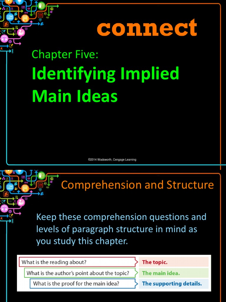Chapter - 5 - Identifying Implied Main Ideas | PDF | Reading ...