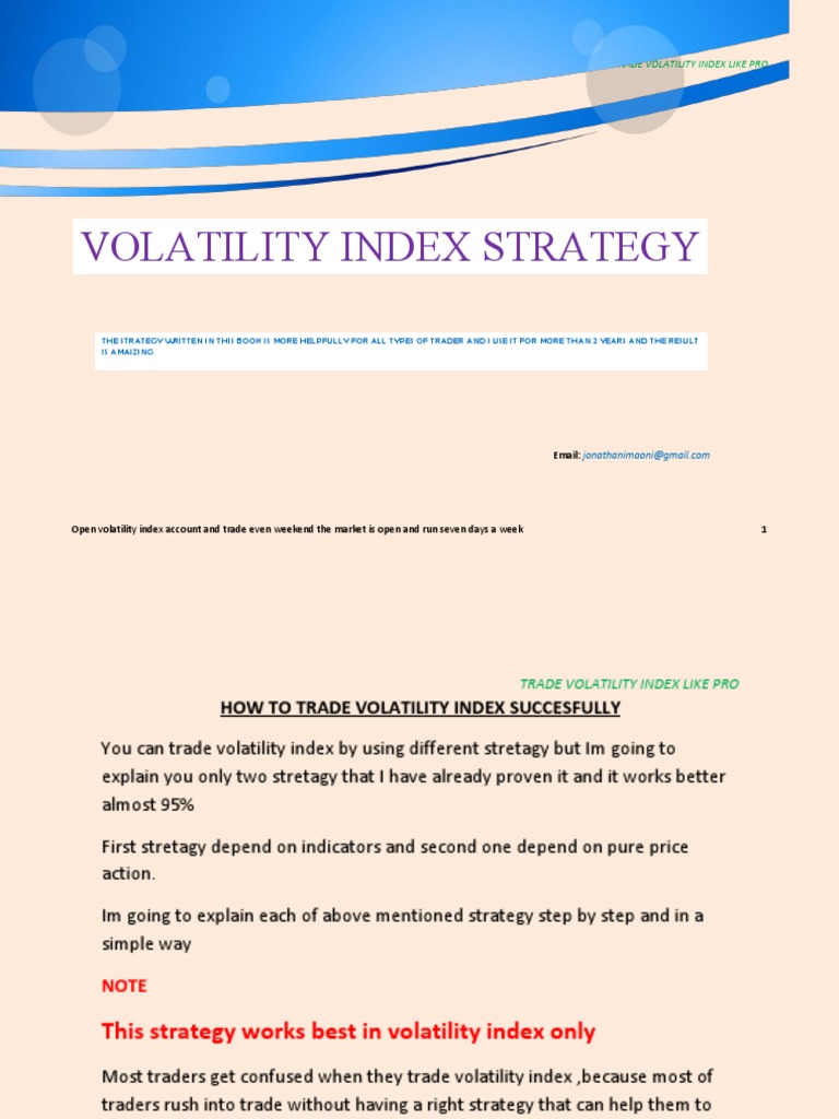 Effective Strategies for Trading Volatility Index | PDF | Moving ...