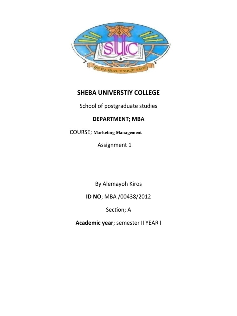 Sheba Universtiy College: School of Postgraduate Studies | PDF ...