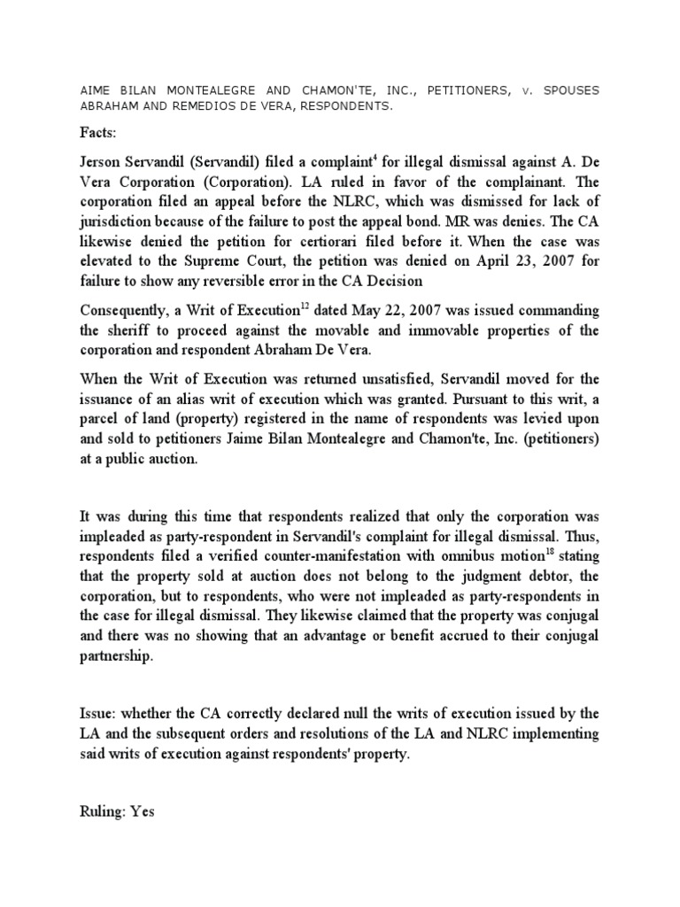 Digest | PDF | Piercing The Corporate Veil | Judgment (Law)