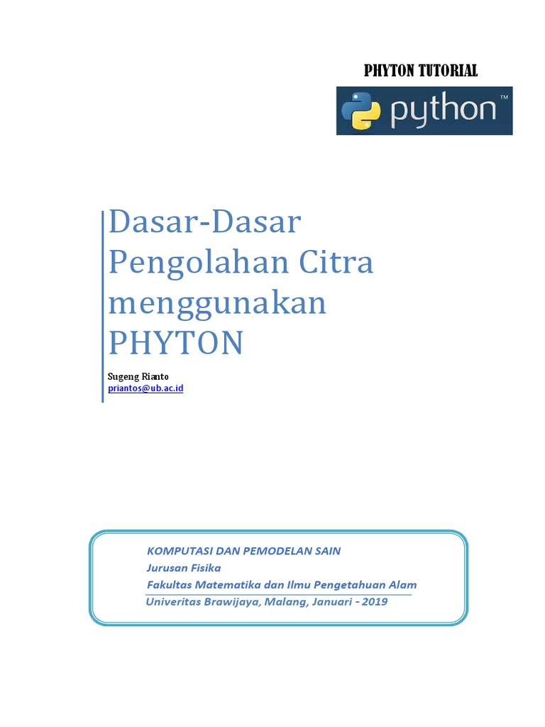 1-Modul Citra - Python | PDF