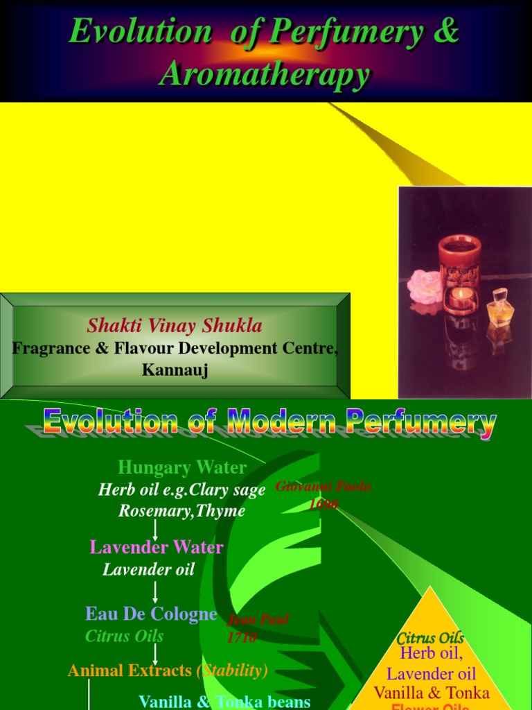 Evolution of Perfumery & Aromatherapy | PDF | Perfume | Aromatherapy