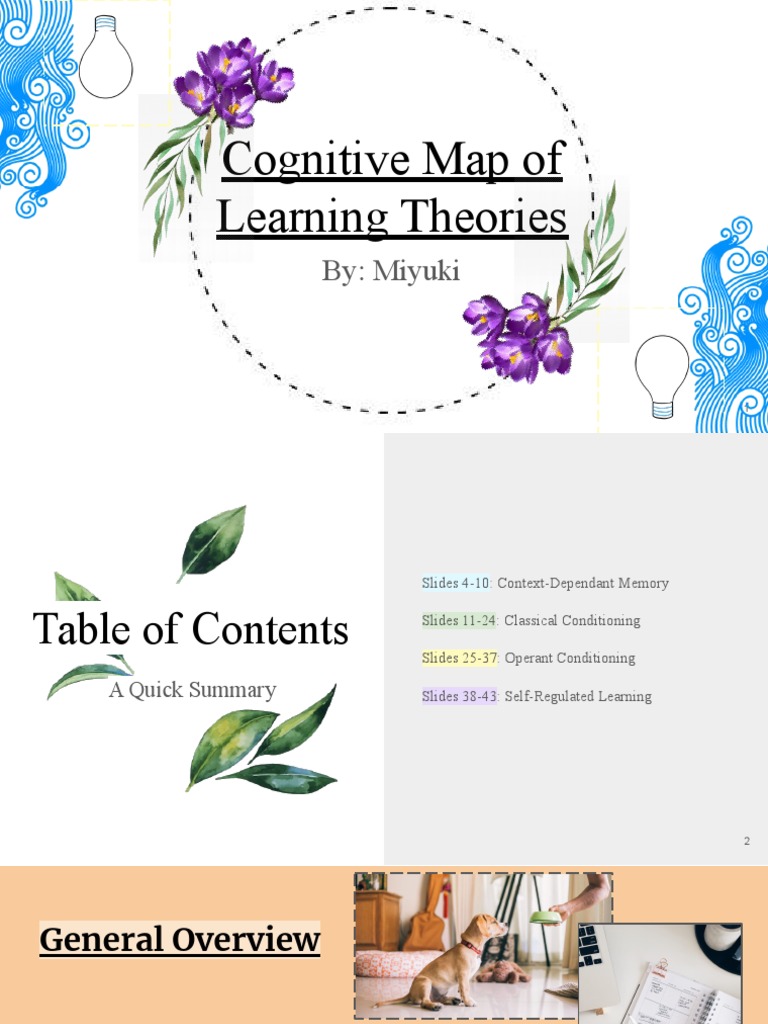 Psych 12 - Cognitive Map of Learning Theories | PDF | Reinforcement ...