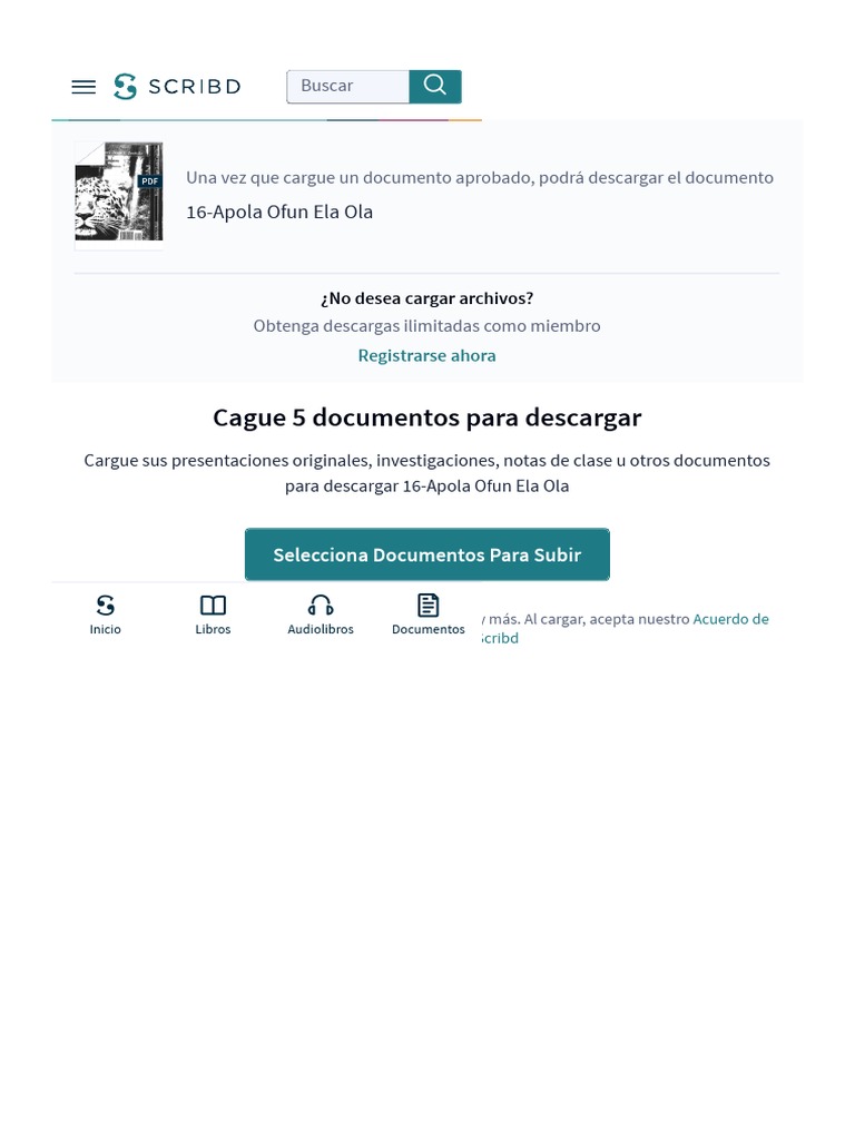 Suba Un Documento - Scribd PDF | PDF | Informática