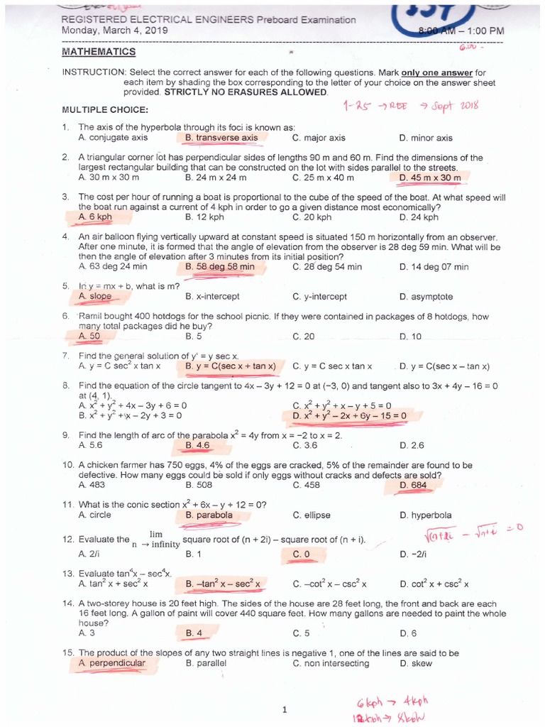 Math March 2019 | PDF
