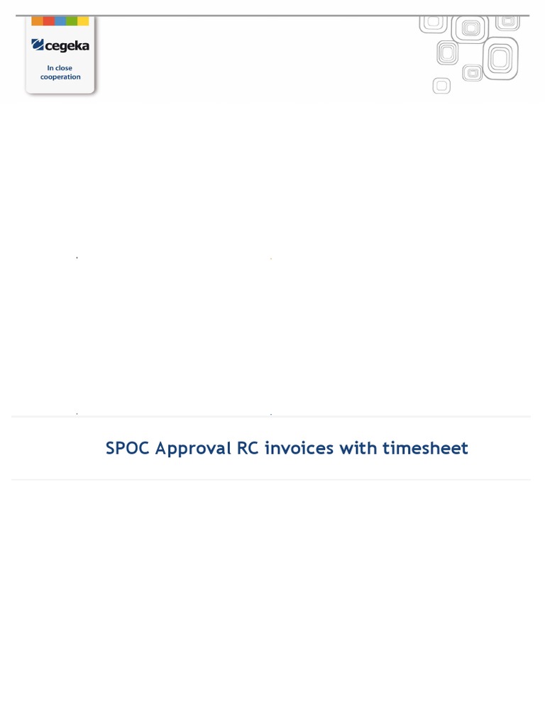 47 - SPOC Approval RC Invoices - Final | PDF | Invoice | Cost