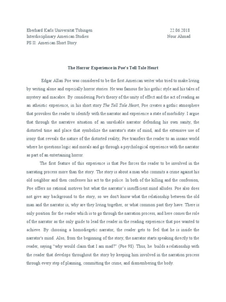 The Horror Experience in Edgar Allan Poe PDF | PDF | Edgar Allan Poe ...
