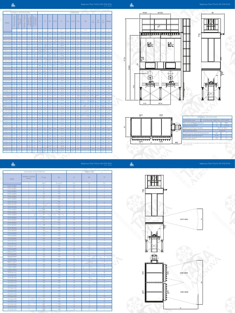 Baghouse Filter Pulco Air Atex Ntva | PDF | Equipment | Energy Technology