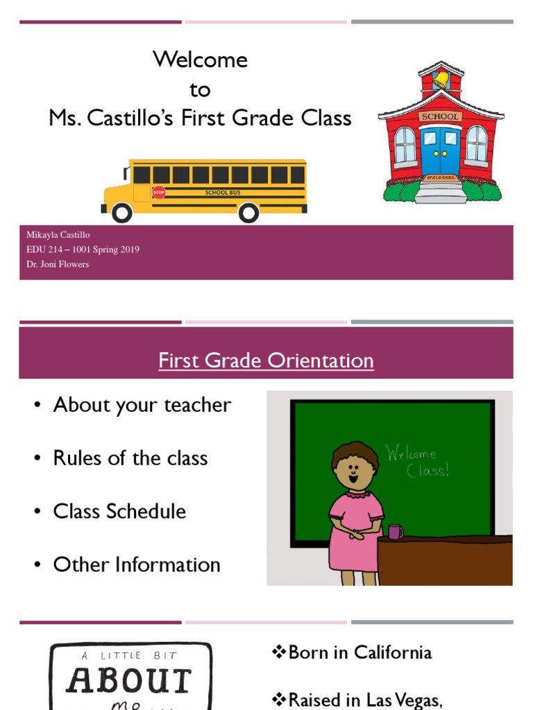 First Week of School Powerpoint | PDF