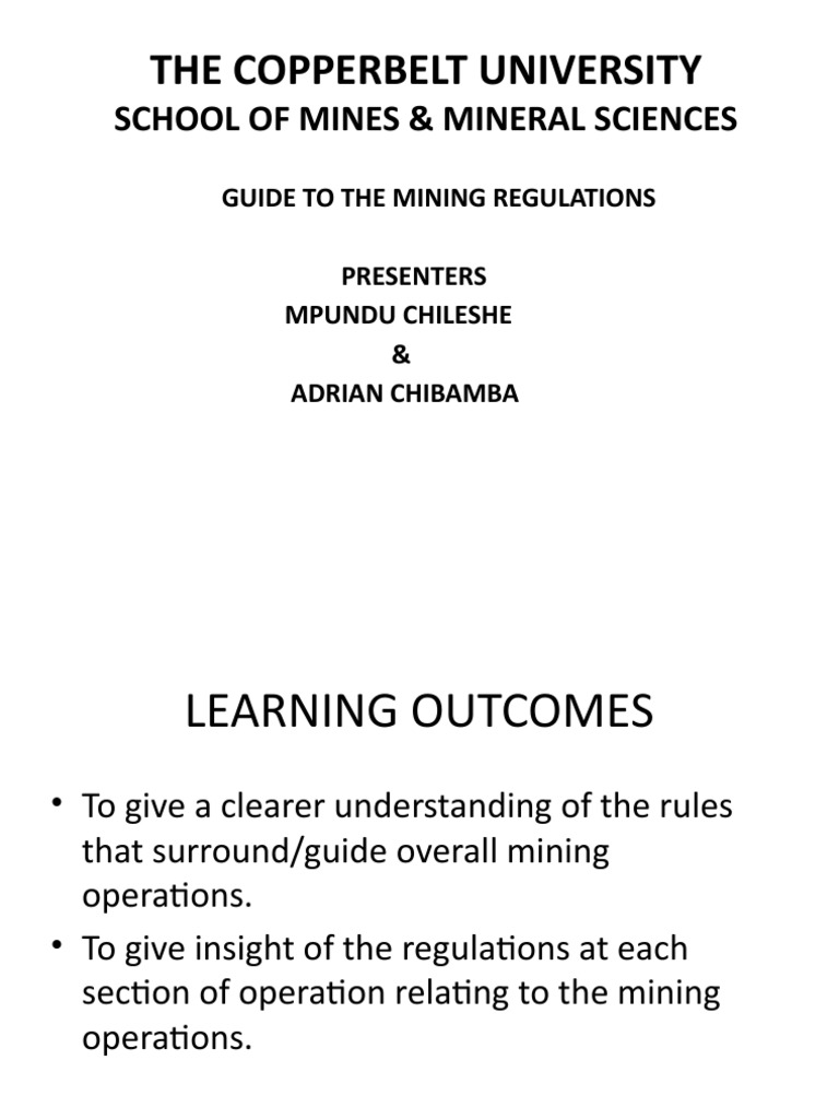 Guide To The Mining Regulations | PDF | Boiler | Vehicles