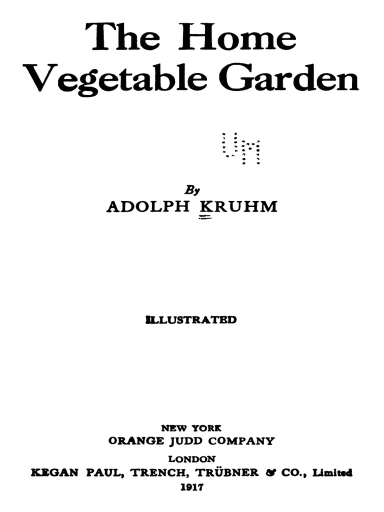 The Home Vegetable Garden | PDF | Tillage | Vegetables
