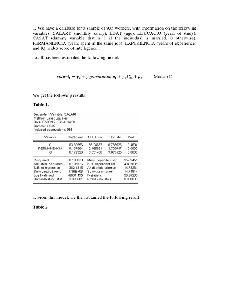Econometrics Ii September 2012 Definitivo Soluzioni Download Free