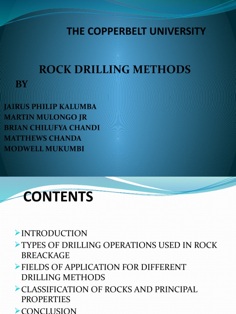 Rock Drilling Methods 5 | PDF | Rock (Geology) | Igneous Rock