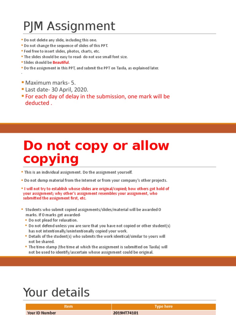 PJM Assignment: Maximum Marks-5. Last Date - 30 April, 2020 | PDF ...