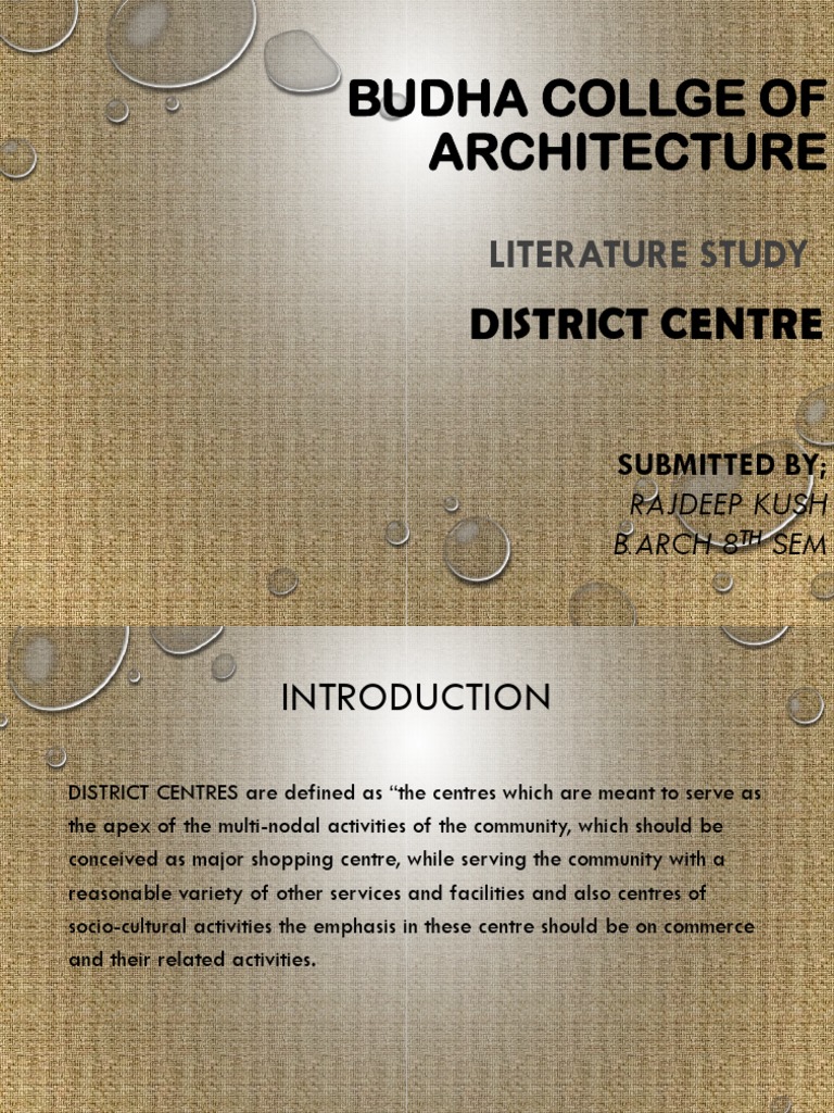 Budha Collge of Architecture: Literature Study | PDF | Retail | Transport