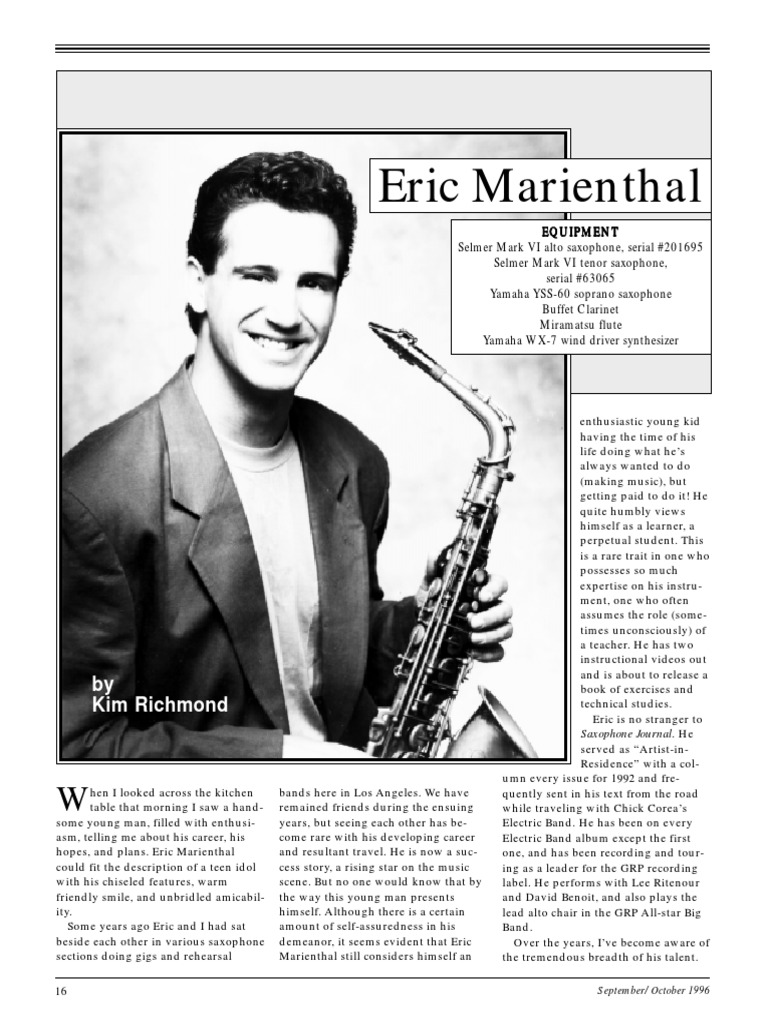 Eric PDF | Download Free PDF | Tenor Saxophone | Saxophone