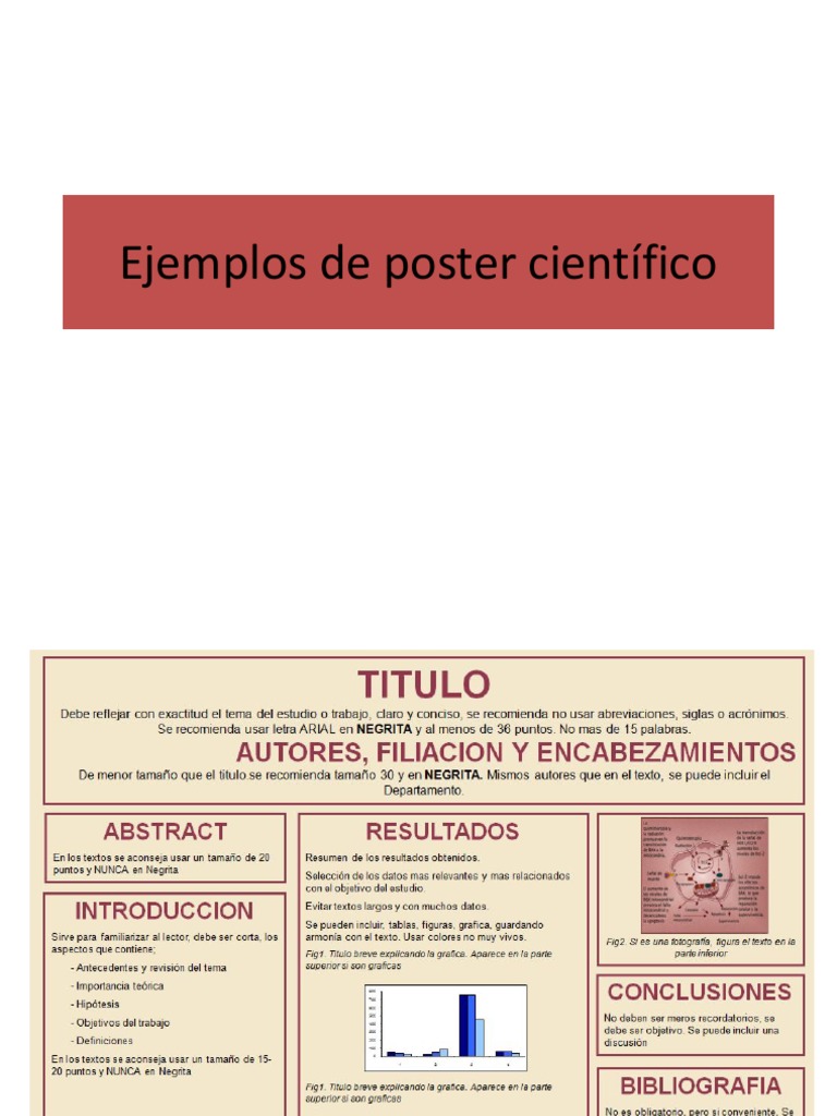 Ejemplos de Poster Cientificos | PDF