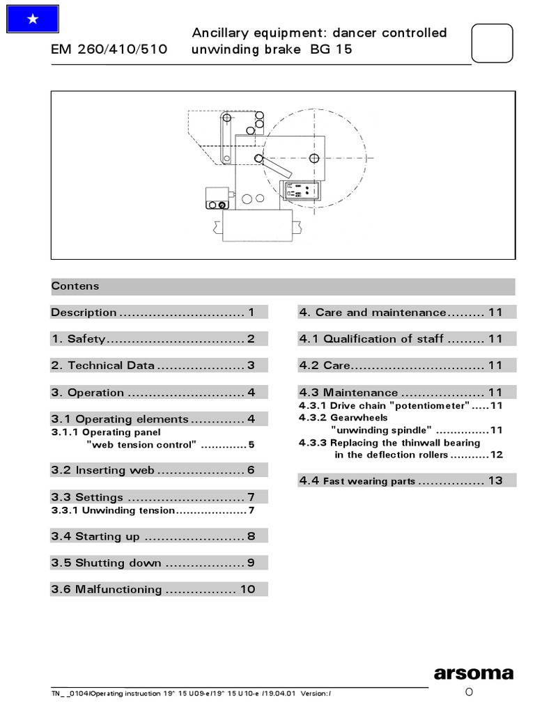 Ancillary Equiptment - Dancer Control - Unwind Brake | PDF | Axle ...