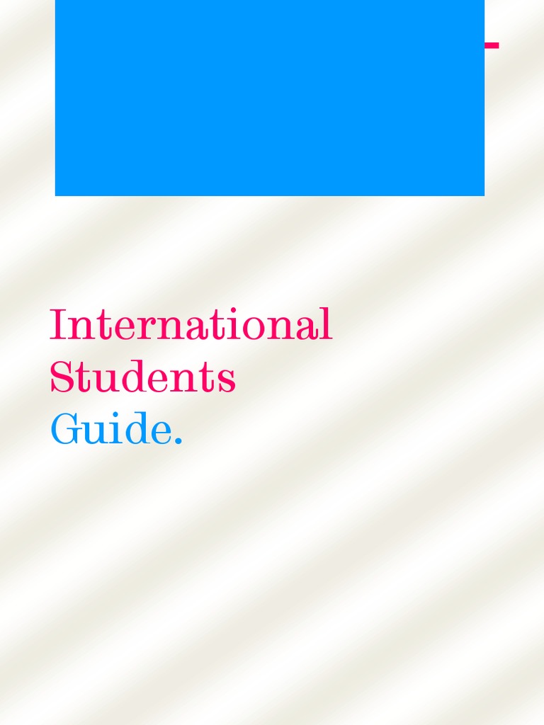 International Students Guide | PDF | Travel Visa | Master Card