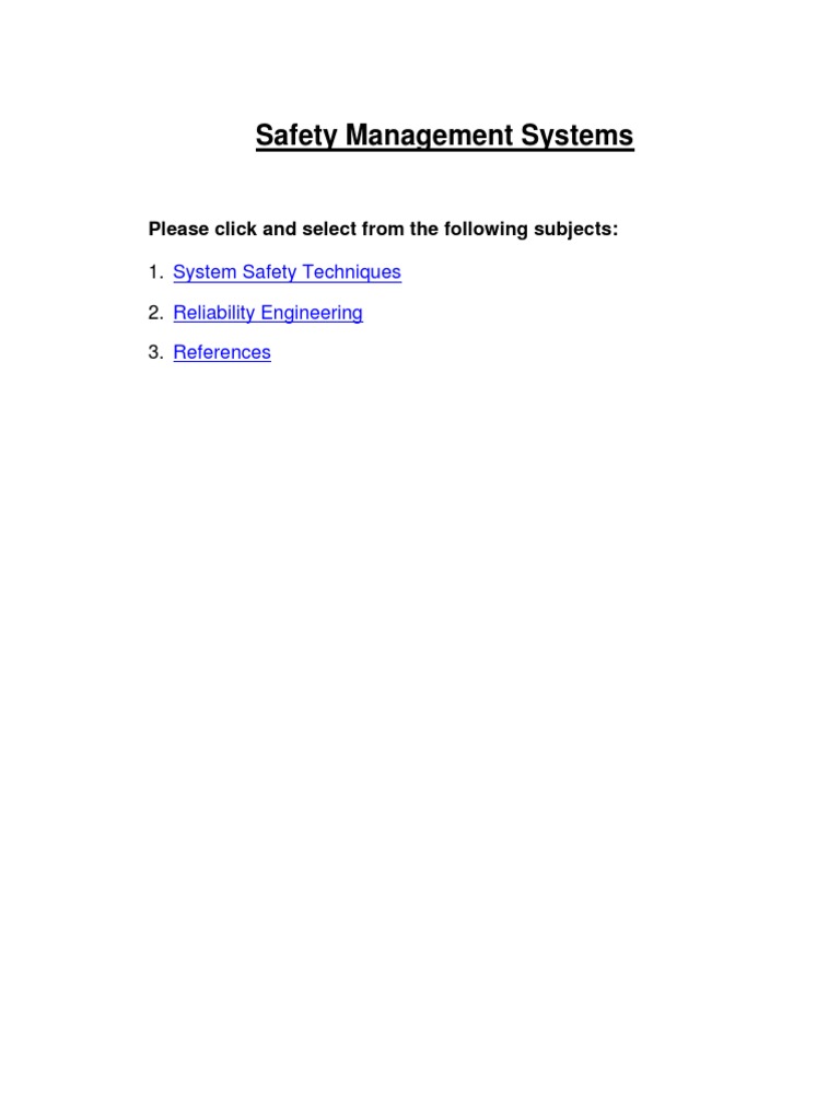 SMS Safety Management Systems | PDF | Reliability Engineering | Analysis
