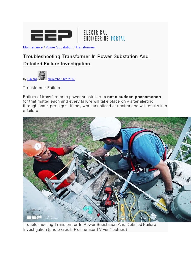 Transformer Failure Analysis | PDF | Relay | Transformer