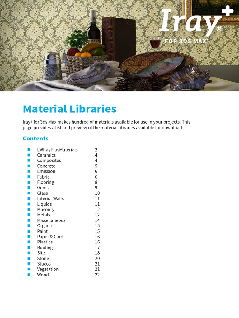 Material Libraries for 3ds Max | PDF | Tile | Flooring