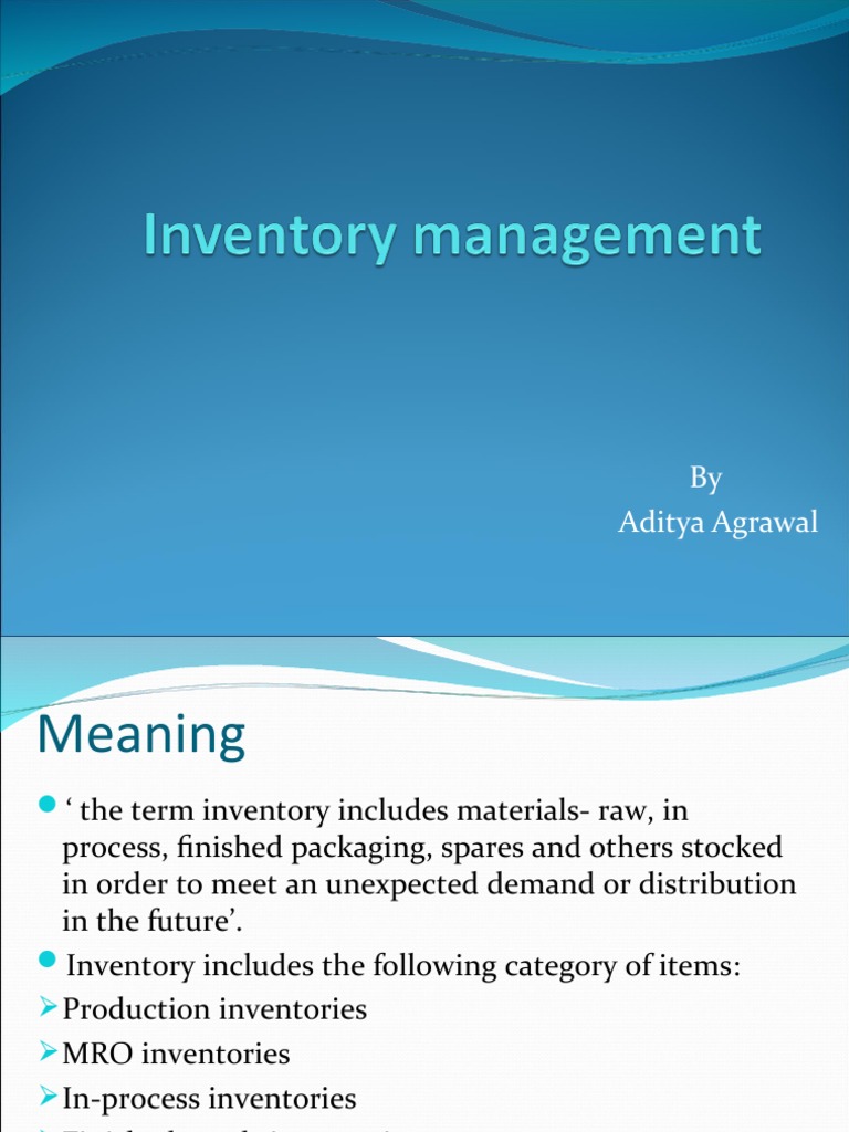 Inventory Management Essentials Guide | PDF