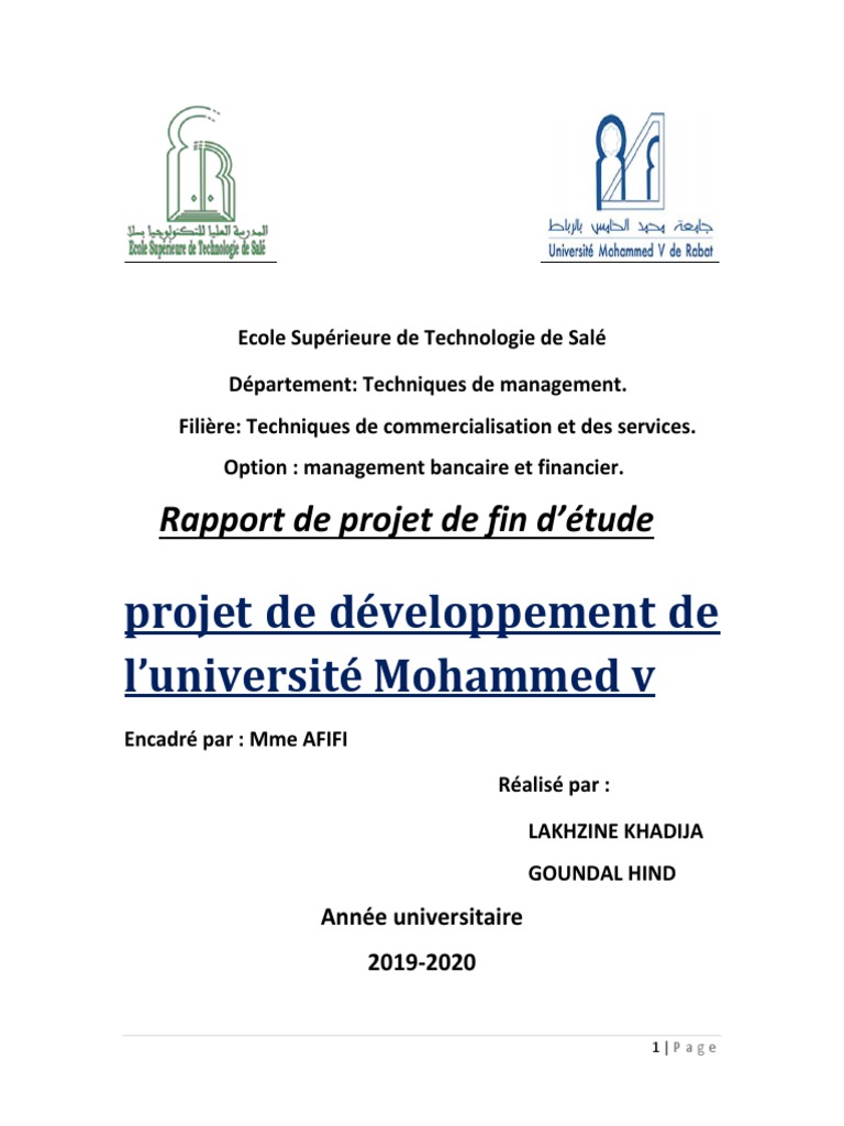 Pfe PDF | PDF | Maroc | Université