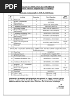 GTU Academic Calendar 2025-26 | PDF | Educational Stages | Vocational ...