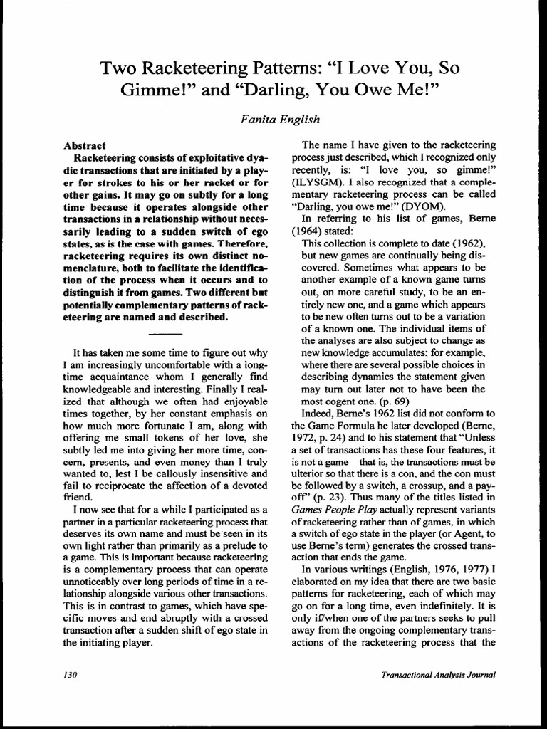 Two Racketeering Patterns I Love You So Gimme! - Darling You Owe Me ...