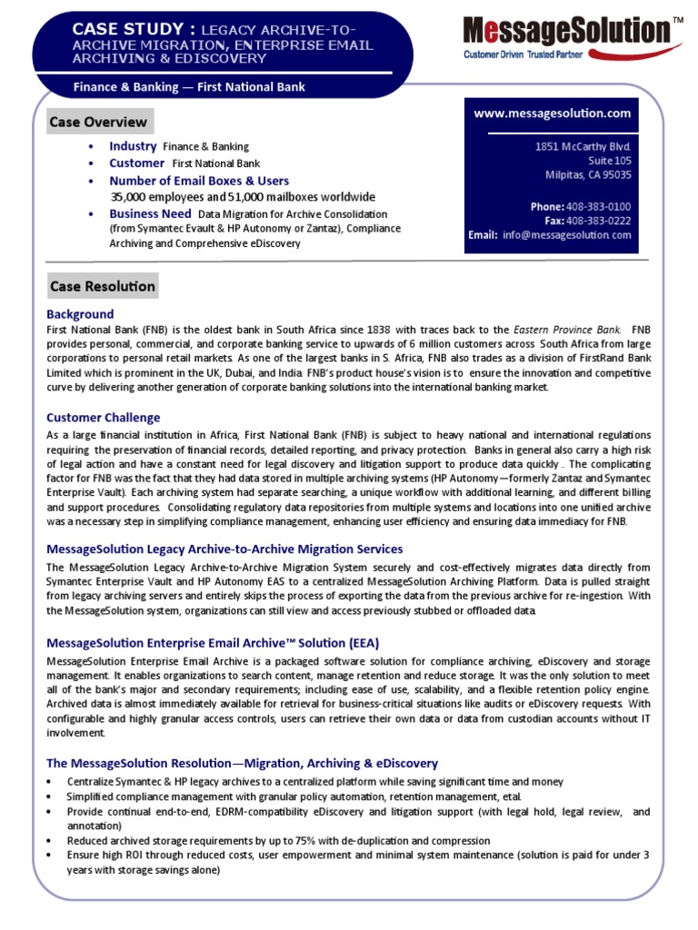 Case Study First National Bank 1 203767 PDF | PDF | Regulatory ...