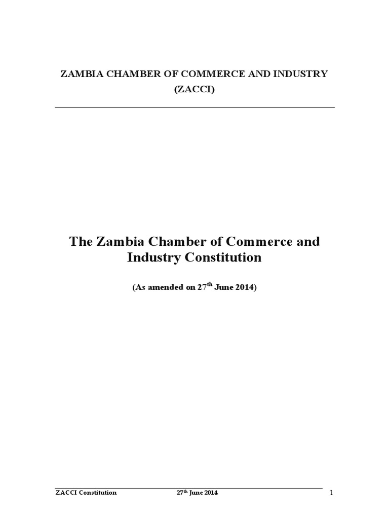 ZACCI Constitution Overview | PDF | Committee | Quorum