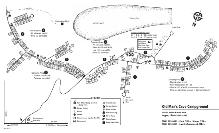 Old Man's Cave Campground: Lake Trail | PDF | Campsite | Adventure Travel