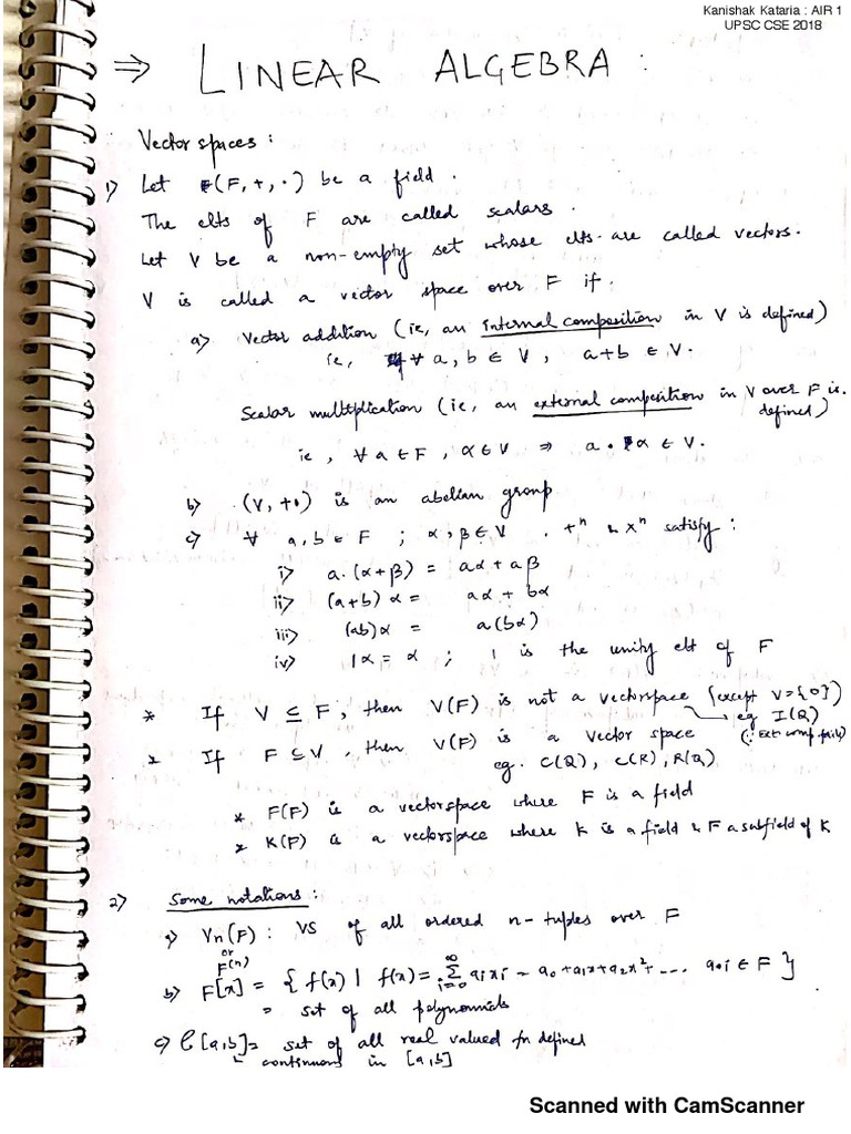 11 Linear Algebra | PDF | Representation Theory | Algebraic Structures