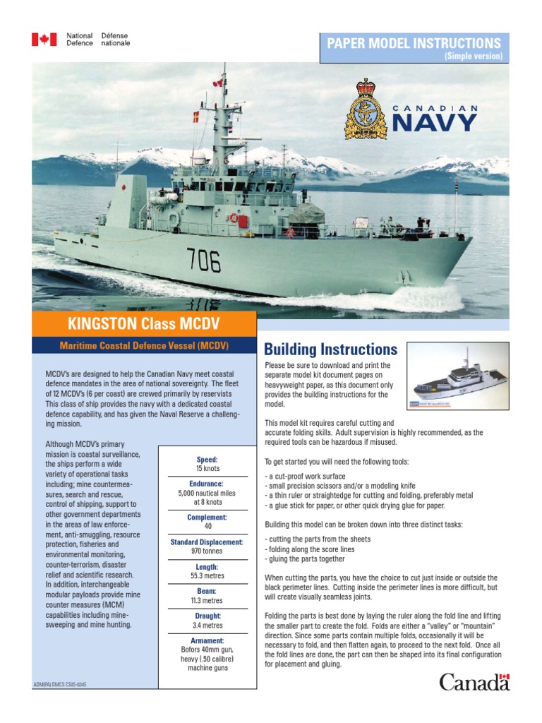 Simple Paper Model | PDF | Warships | Ships