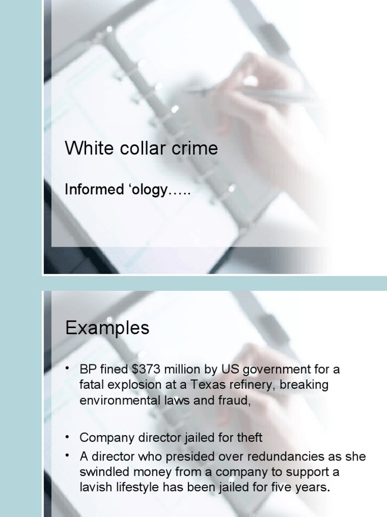 1.white Collar Crime Criminology | PDF | Misconduct | Crimes