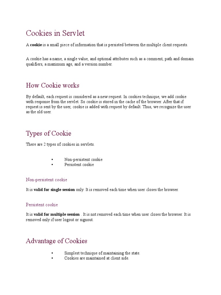 Cookies in Servlet: Understanding the Basics of Cookies in Servlet ...