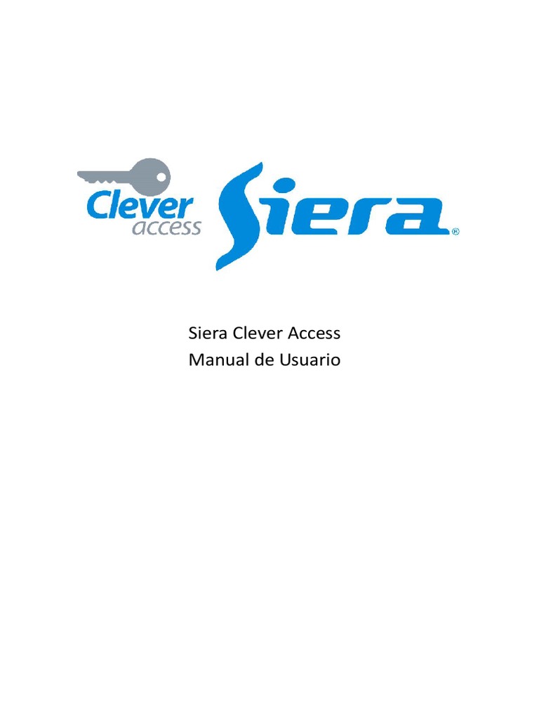 Clever Access Software Manual Usuario (Versión Español 1115) | PDF ...